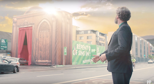 Paddy Power’s drive-through confessional lets the Irish watch the pope ...