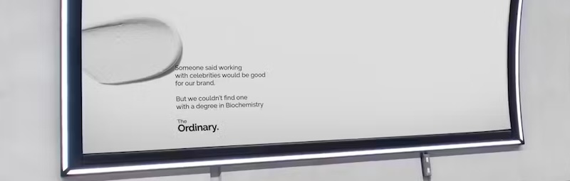 Uncommon: The Ordinary offers everything in an ad that other skincare ...